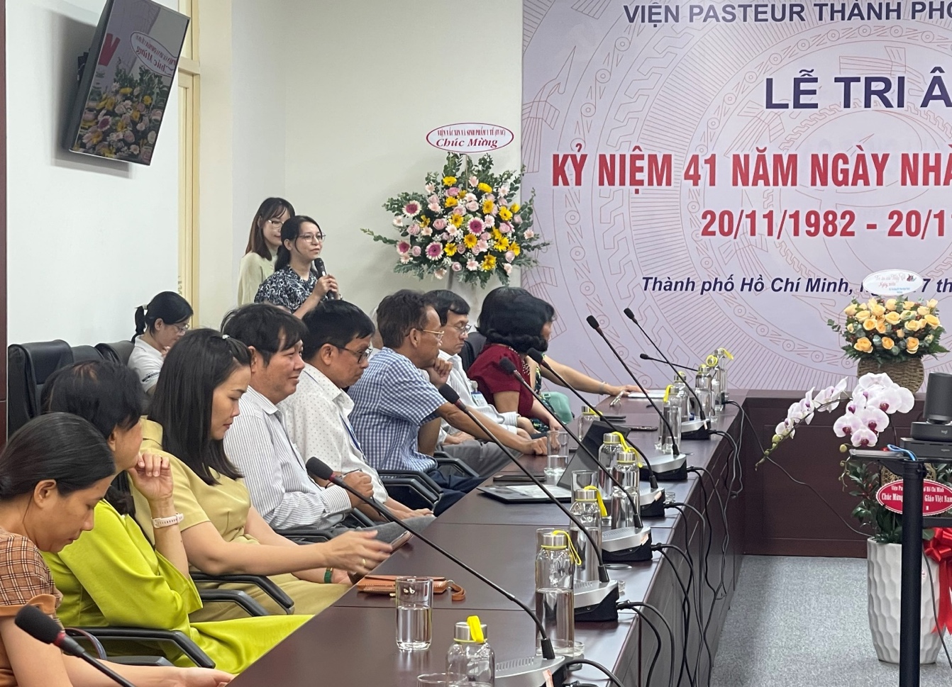 LỄ TRI ÂN KỶ NIỆM 41 NĂM NGÀY NHÀ GIÁO VIỆT NAM (20/11/1982 – 20/11/2023) TẠI VIỆN PASTEUR THÀNH ...